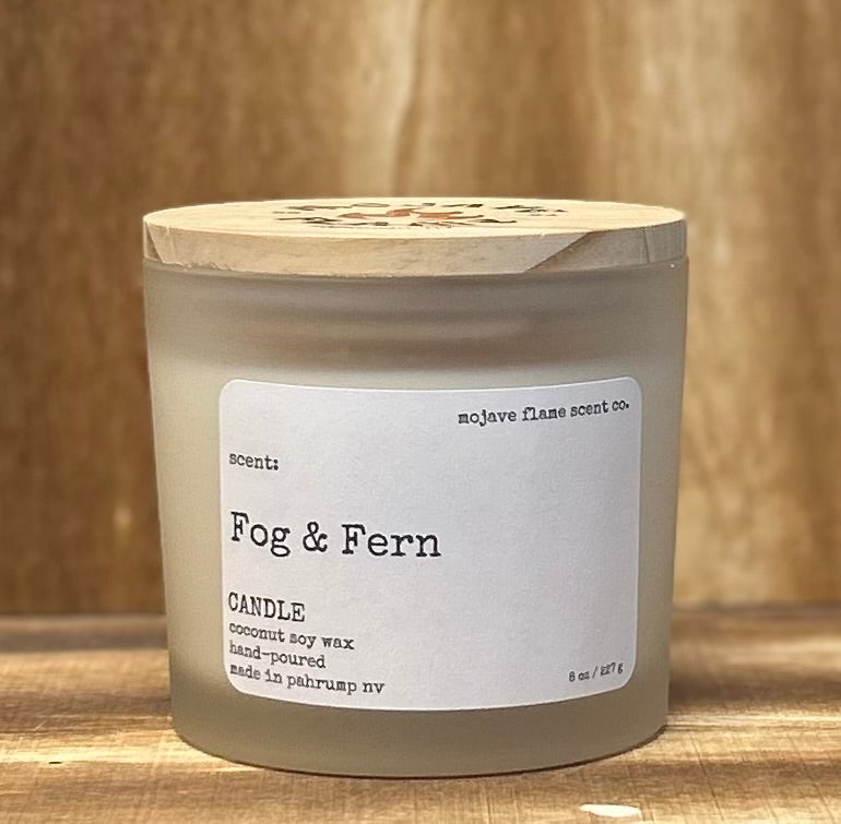 Fog & Fern Candle 8oz – Mojave Flame